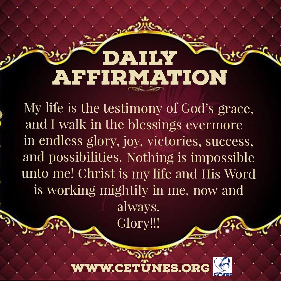 DAILY AFFIRMATION (APRIL 29) | Cetunes